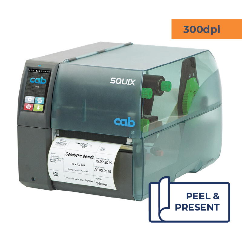 Cab Squix 6.3 / 300 P Printer - 300 dpi - Peel and Present | Dasco