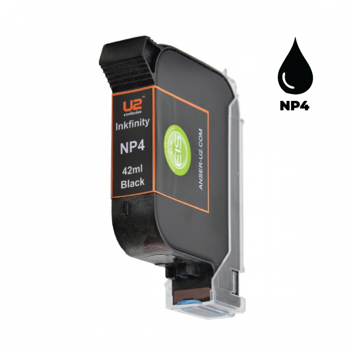 Anser NP4 Black Ink Cartridge (42ml) Solvent Based | Dasco