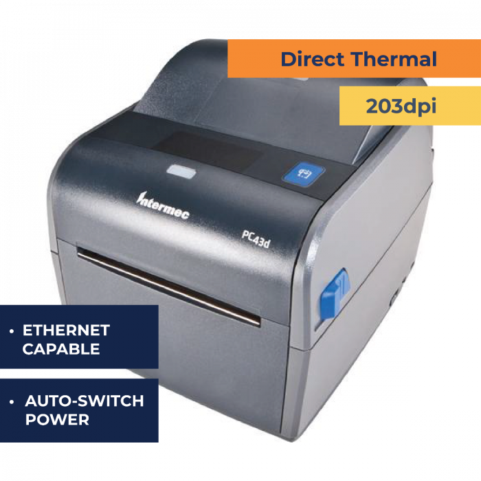 Honeywell PC43D DT Desktop Printer-Ethernet-203 dpi
