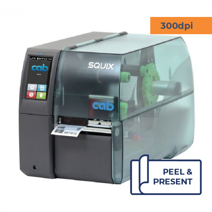 Cab Squix 4.3 / 300 P Printer - 300 dpi - Peel and Present | Dasco
