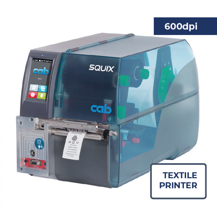 Cab Squix 4 / 600 MT Printer - 600 dpi - Center Aligned - Textile Printer | Dasco