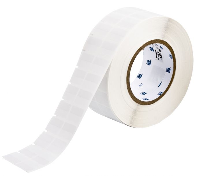 Vinyl Self-Laminating Label-1.00 x0.75 -Clear/White-5000/RL | Dasco